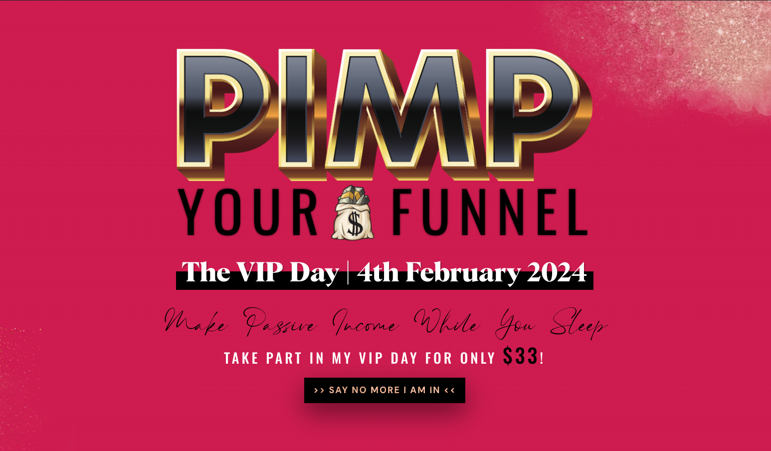 Pimp Your Funnel to MAKE the Moolah While You Sleep - Funnel Magic Academy